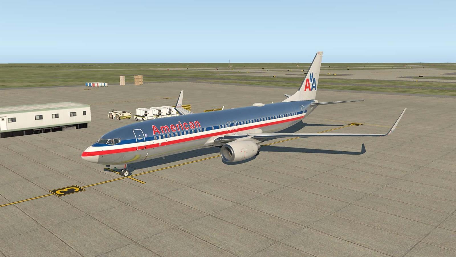 American Airlines Old Colors (Bare Metal) Livery for Zibo 737-800X ...