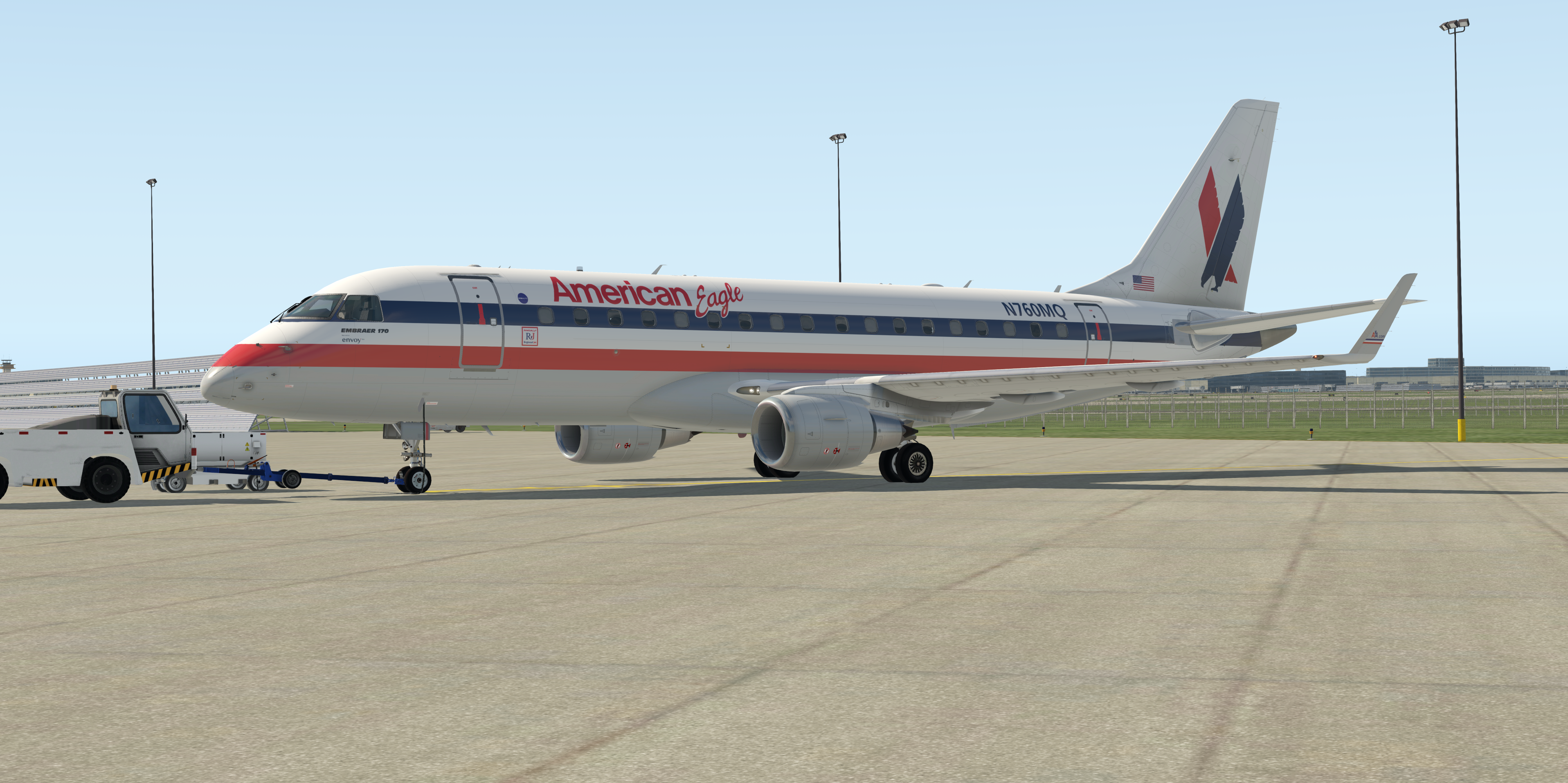 American Eagle Retro E170 N760MQ - SSG Liveries - X-Plane.Org Forum
