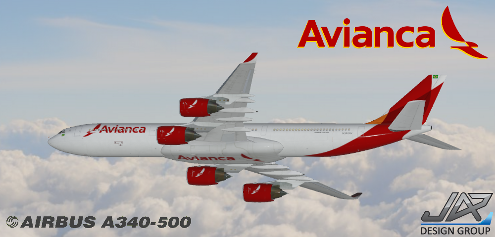 JAR Design A340-500 Avianca Brasil - Aircraft Skins - Liveries - X ...