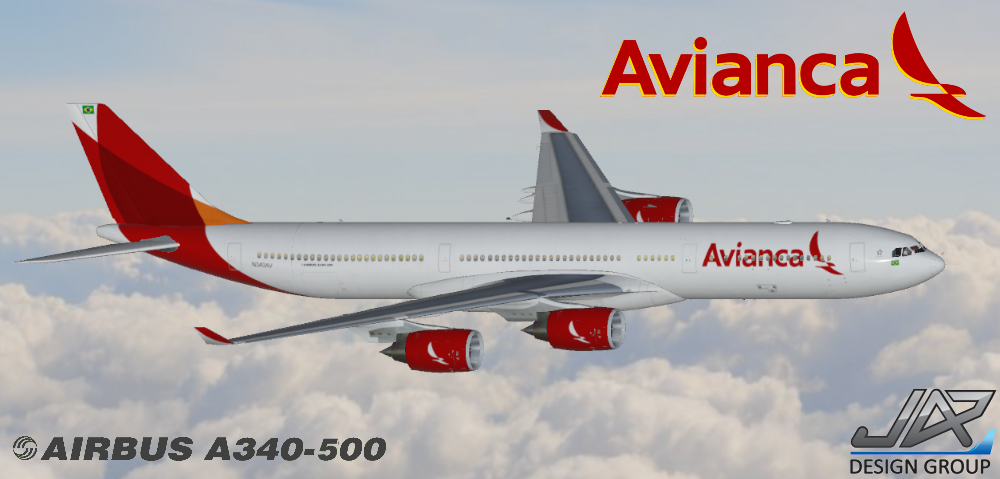 JAR Design A340-500 Avianca Brasil - Aircraft Skins - Liveries - X ...