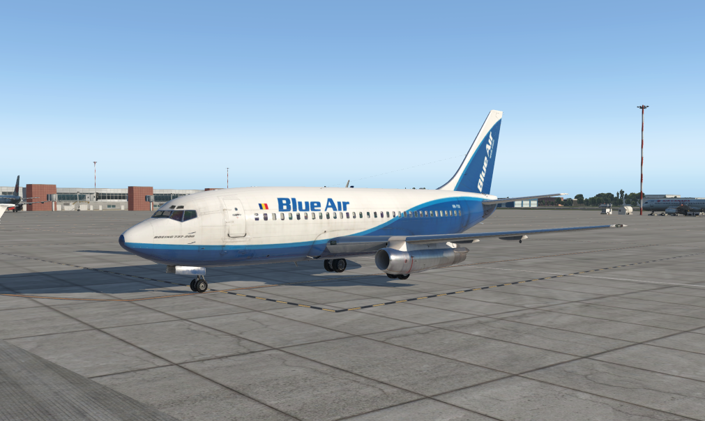 FlyJSim 737-200 TwinJet Pro v3 - Blue Air livery (fictional) - 732 ...