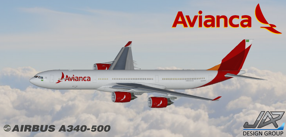 JAR Design A340-500 Avianca Brasil - Aircraft Skins - Liveries - X ...