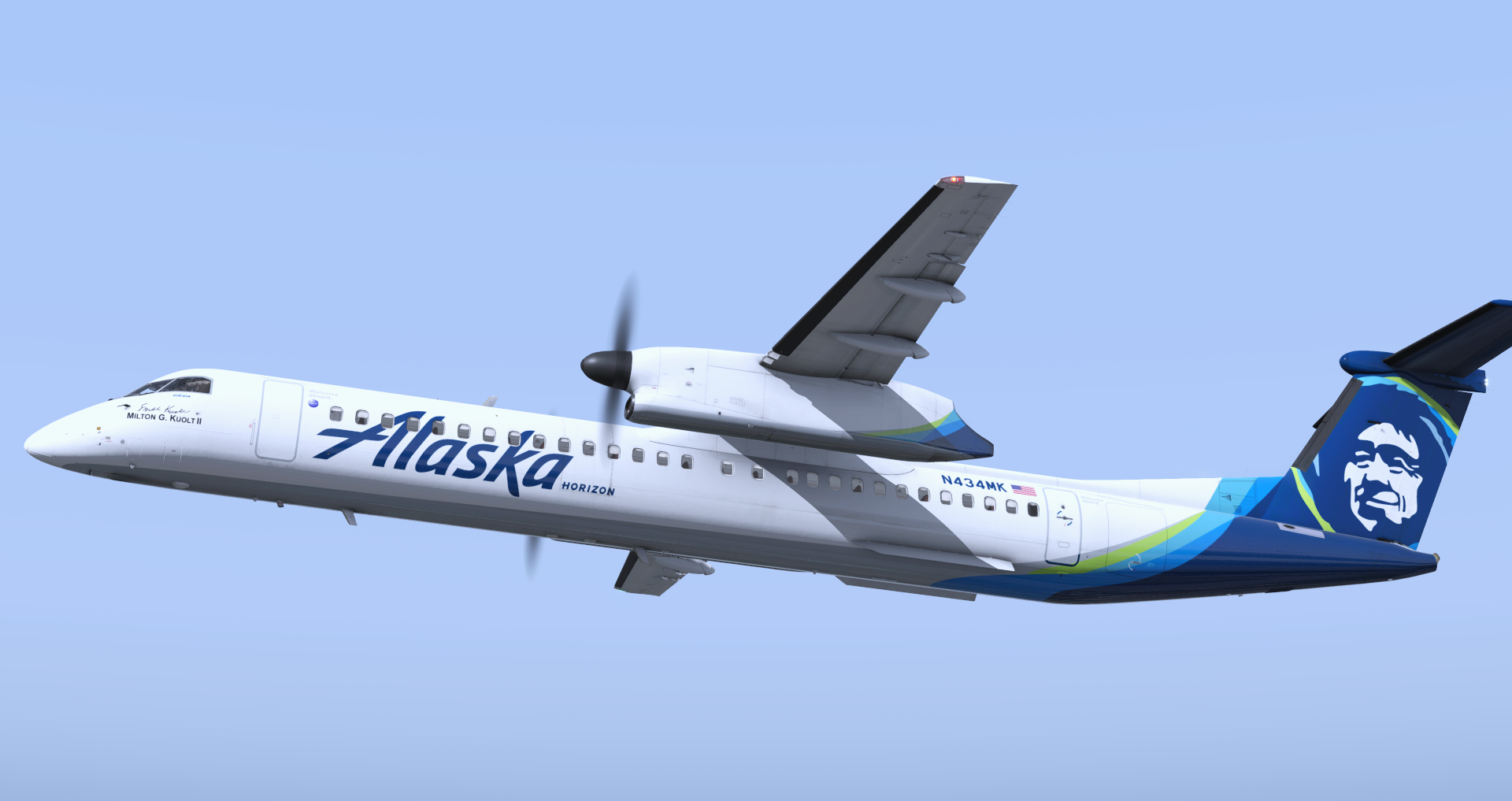 Alaska Airlines (Horizon Air) "Milton G. Kuolt II" N434MK for the ...