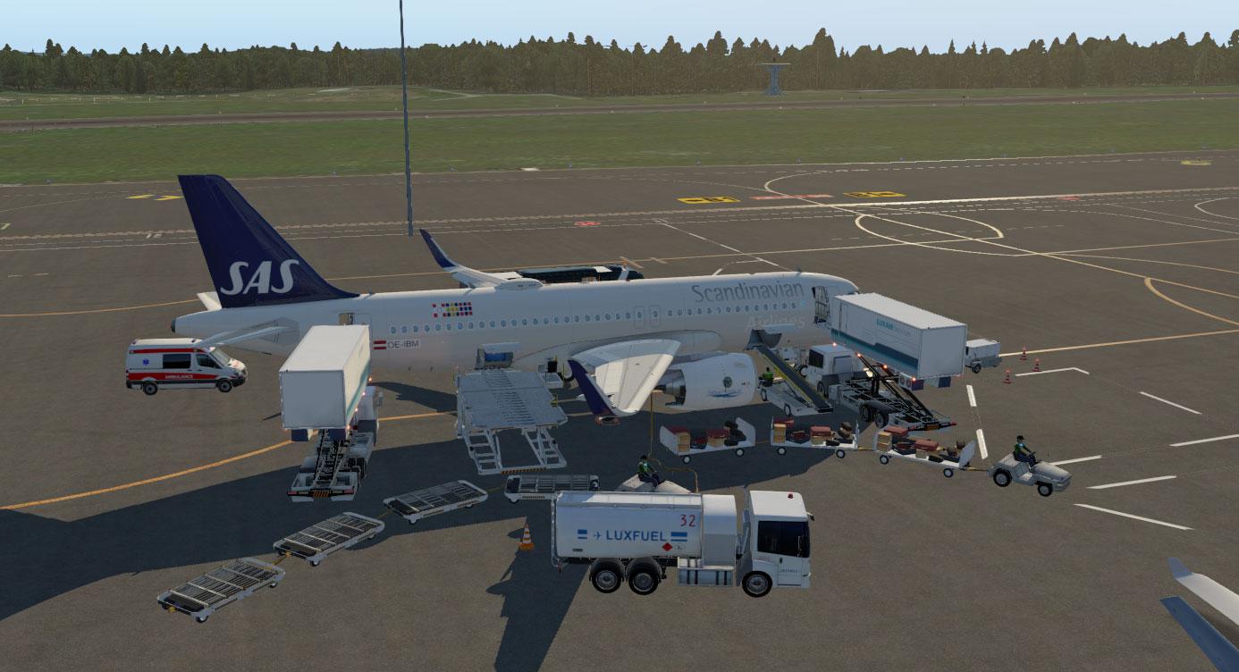 JD Ground Handling Deluxe LuxairServices Livery - Payware Utilities - X ...