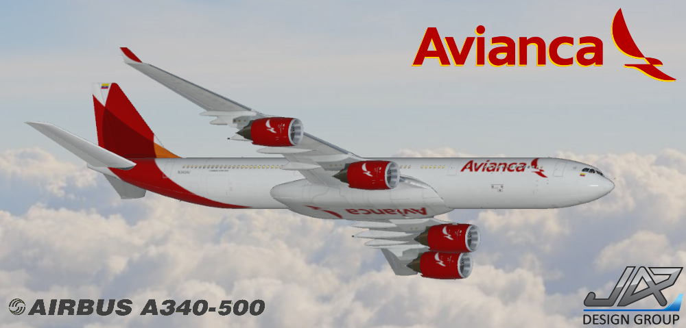JAR Design A340-500 Avianca Colombia - Aircraft Skins - Liveries - X ...