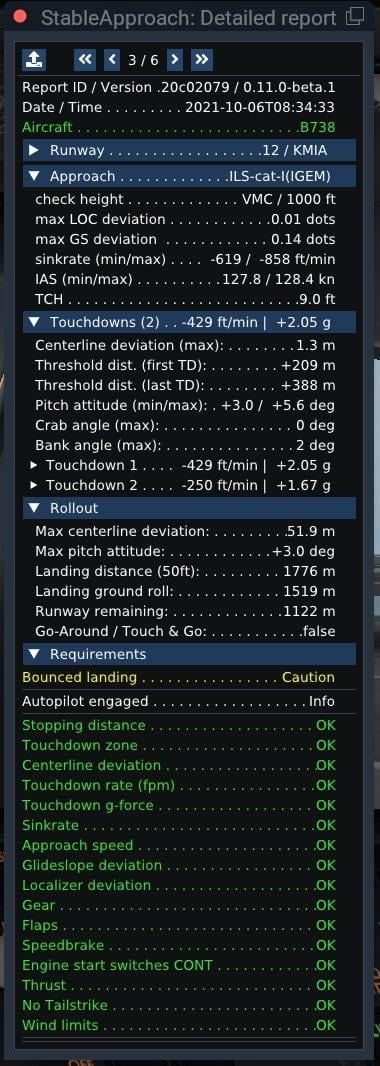 StableApproach - Flight data monitoring for X-Plane - Page 3 ...