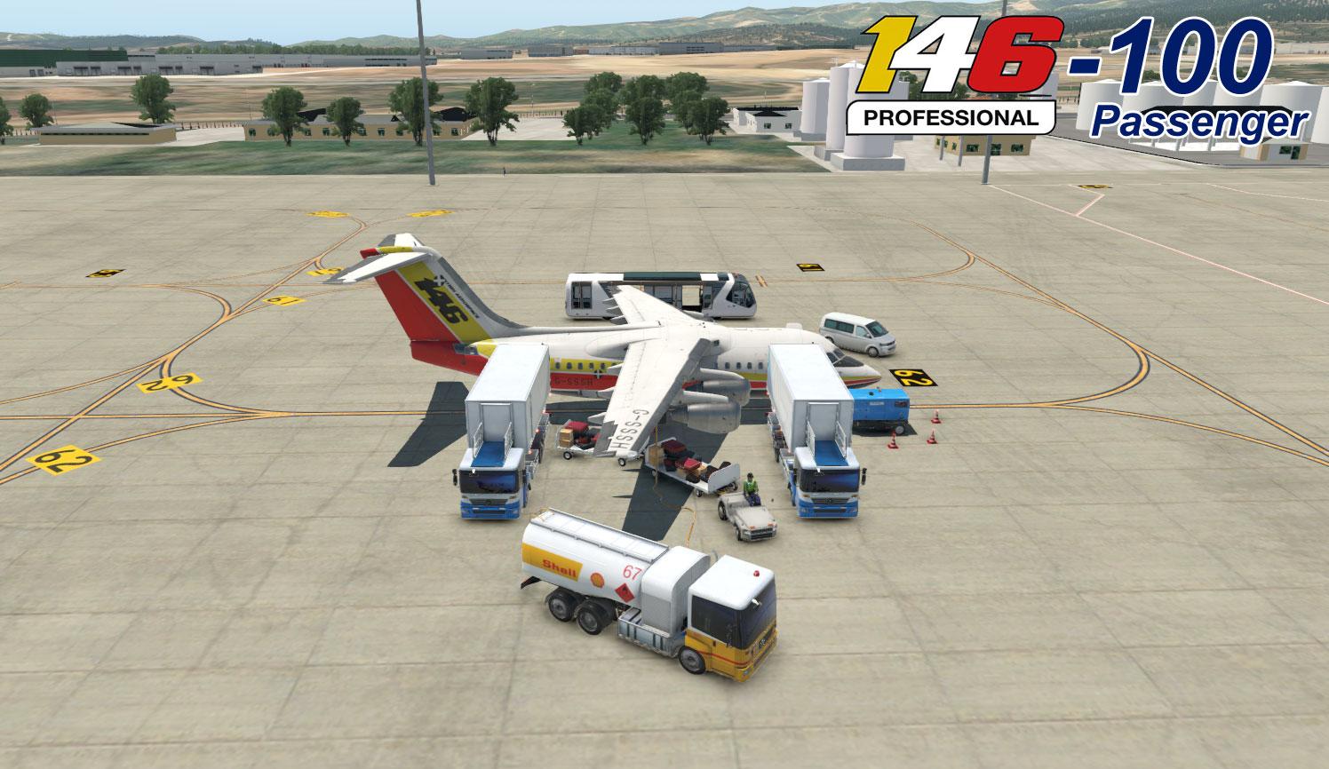 JD Ground Handling Deluxe set for JustFlight BAe146 100-200-300 ...