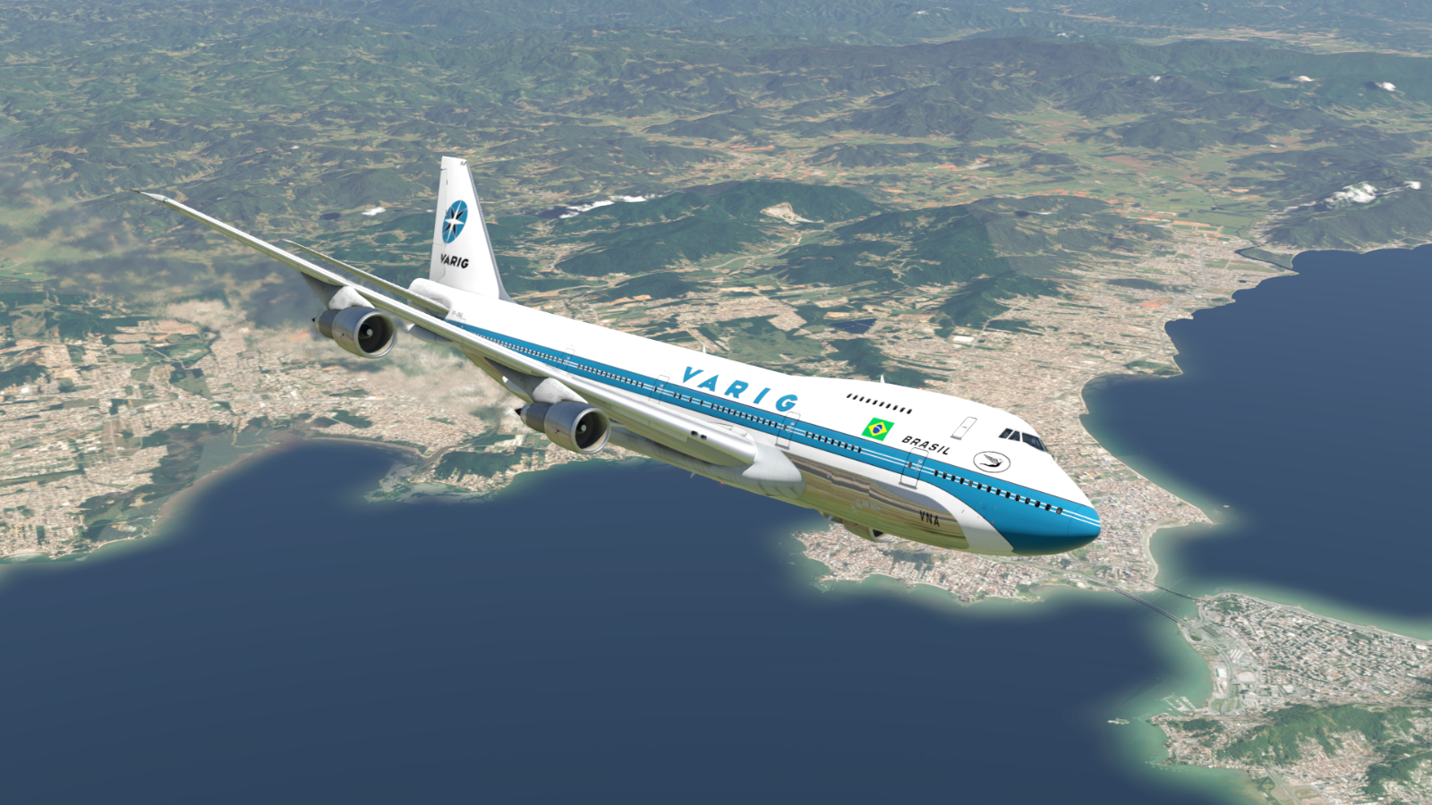 VARIG - PP-VNA - Felis 747-200 - Aircraft Skins - Liveries - X-Plane ...