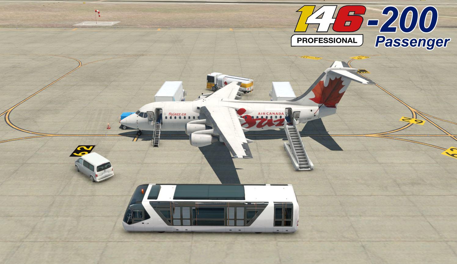 JD Ground Handling Deluxe set for JustFlight BAe146 100-200-300 ...