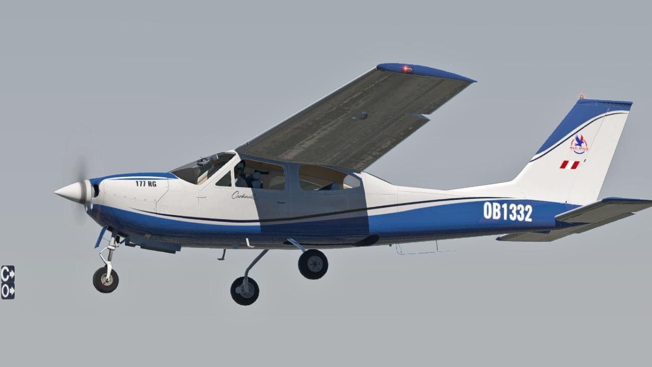 REPAINT REDWINGS AVIATION OB1332 CESSNA 177 CARDINAL - ALABEO ...