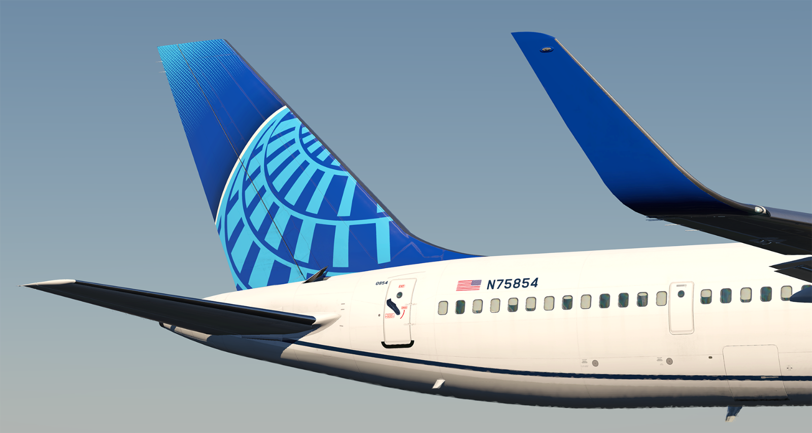 United FlightFactor 757-300 (N75854) - Aircraft Skins - Liveries - X ...