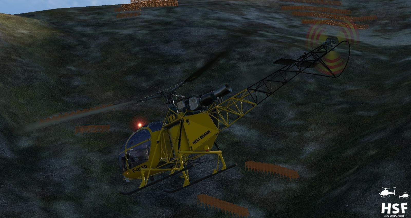 Heli Bearn F-GLXD SA 315 B LAMA - Aircraft Skins - Liveries - X-Plane ...