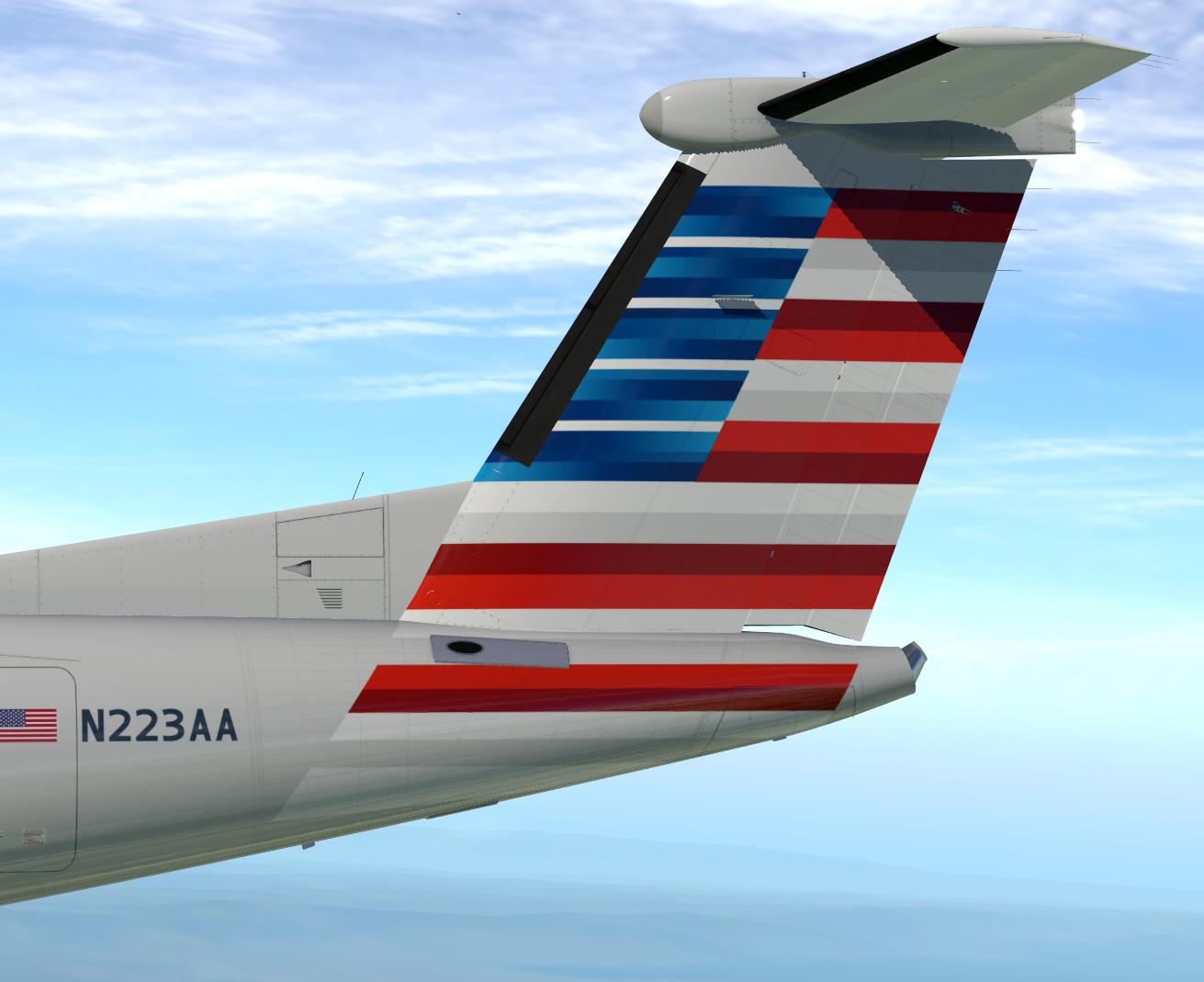 American Eagle (Fictional) Q400 for Flyjsim Q400 Q4XP - Q4XP by FlyJSim ...