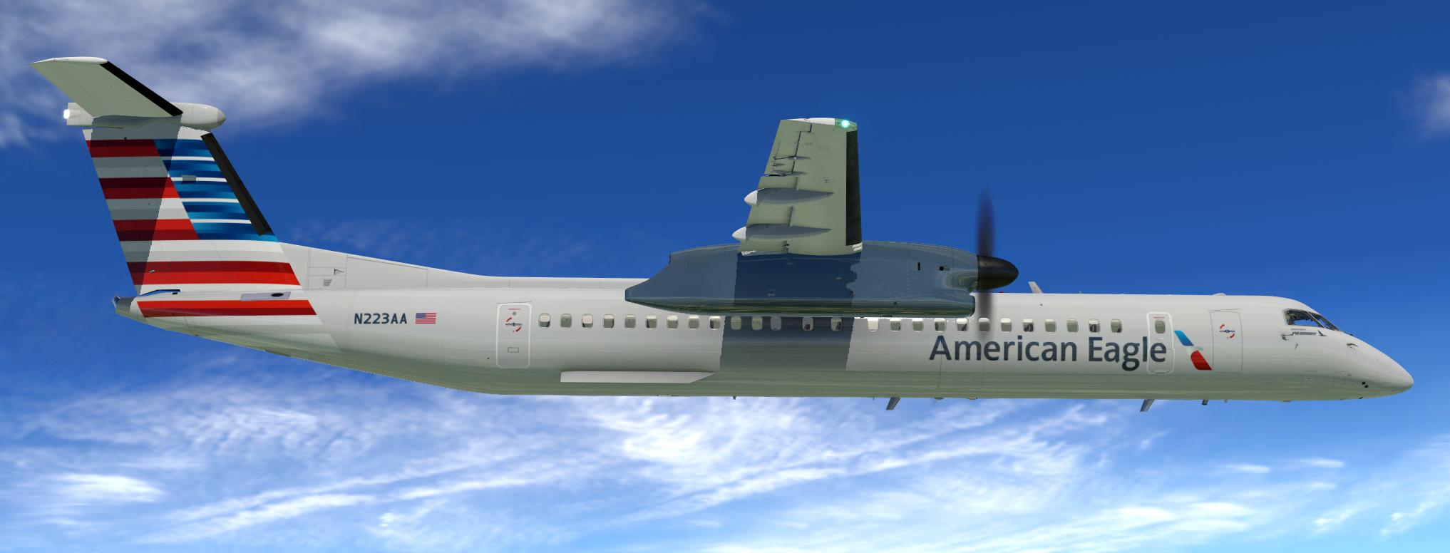 American Eagle (Fictional) Q400 for Flyjsim Q400 Q4XP - Q4XP by FlyJSim ...