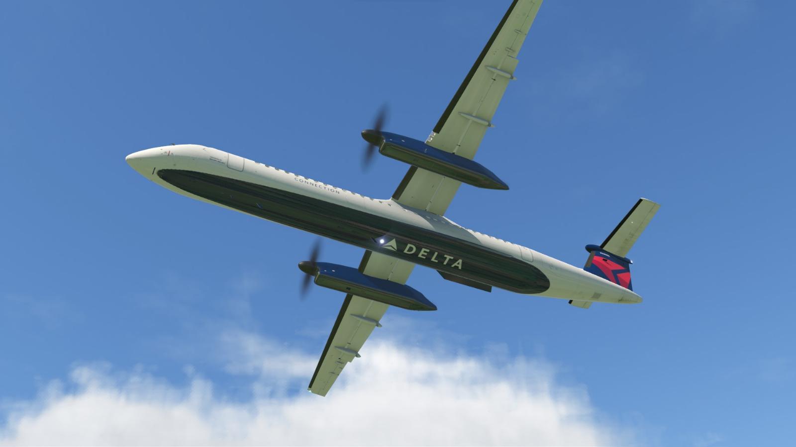 Delta Airlines for the FlyJSim Q4XP - Aircraft Skins - Liveries - X ...
