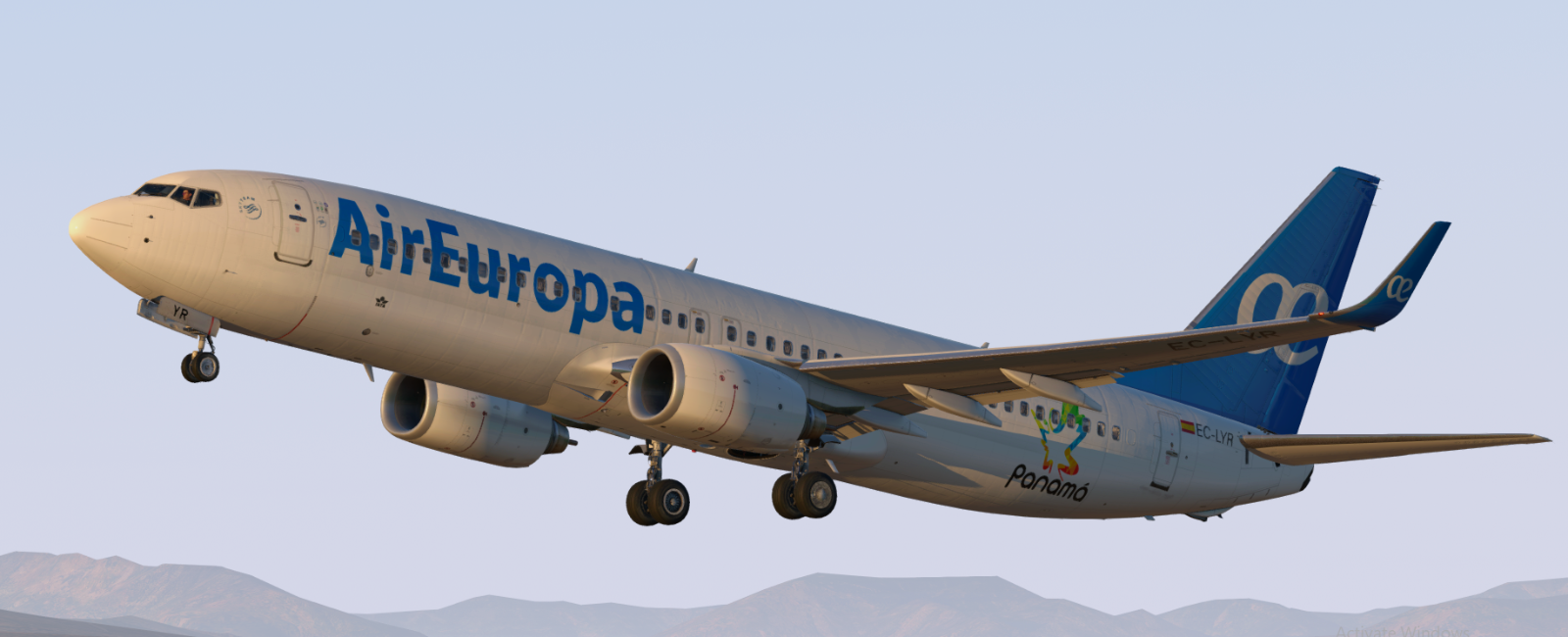 Air Europa EC-LYR "Panamá" | LevelUp 737-8NG - Aircraft Skins ...