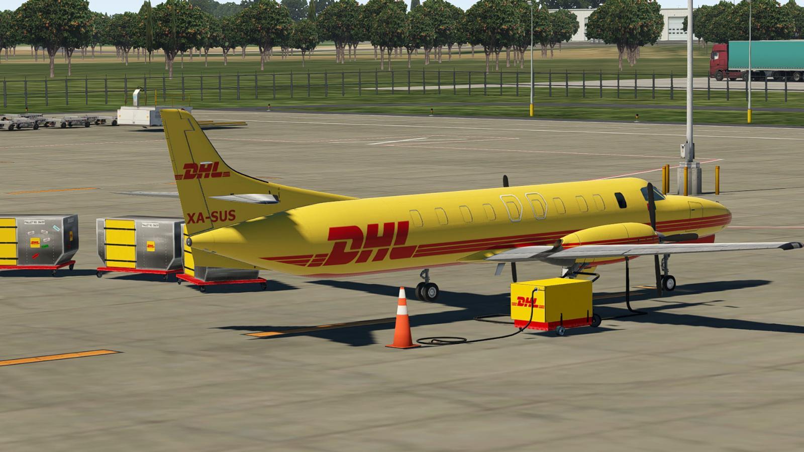 DHL livery for Metroliner III - Aircraft Skins - Liveries - X-Plane.Org ...
