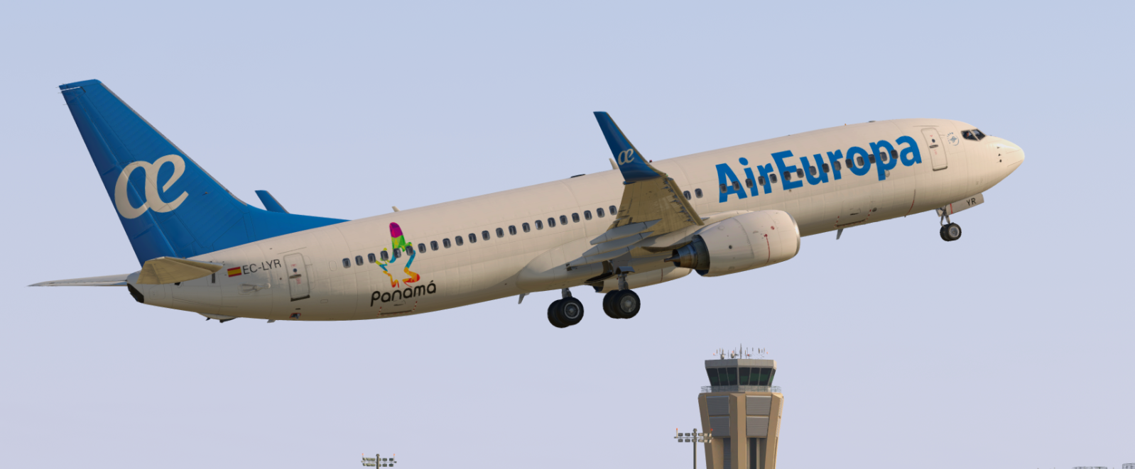 Air Europa EC-LYR "Panamá" | LevelUp 737-8NG - Aircraft Skins ...