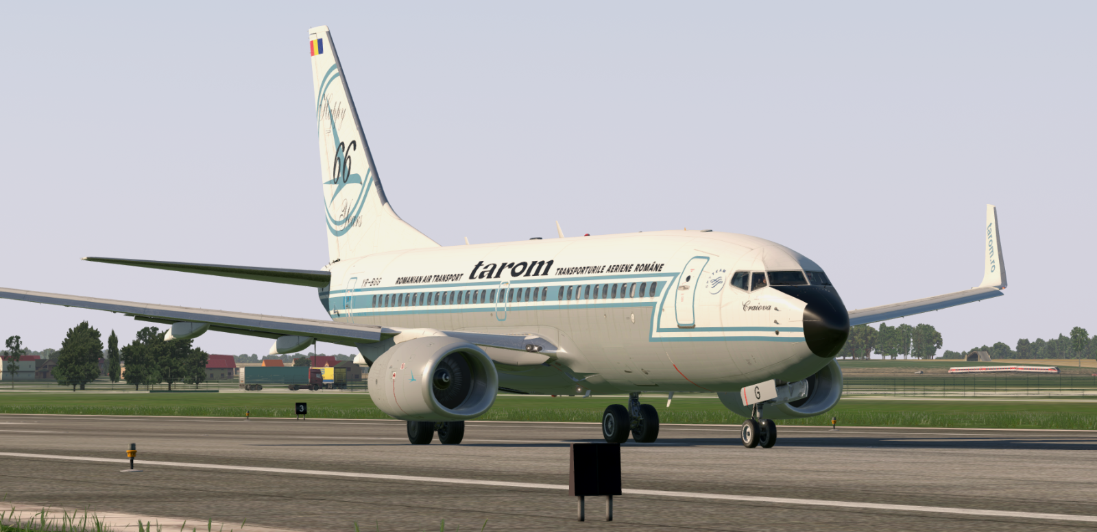 Tarom YR-BGG "Happy 66 Years" Retro | LevelUp 737-7NG - Aircraft Skins ...