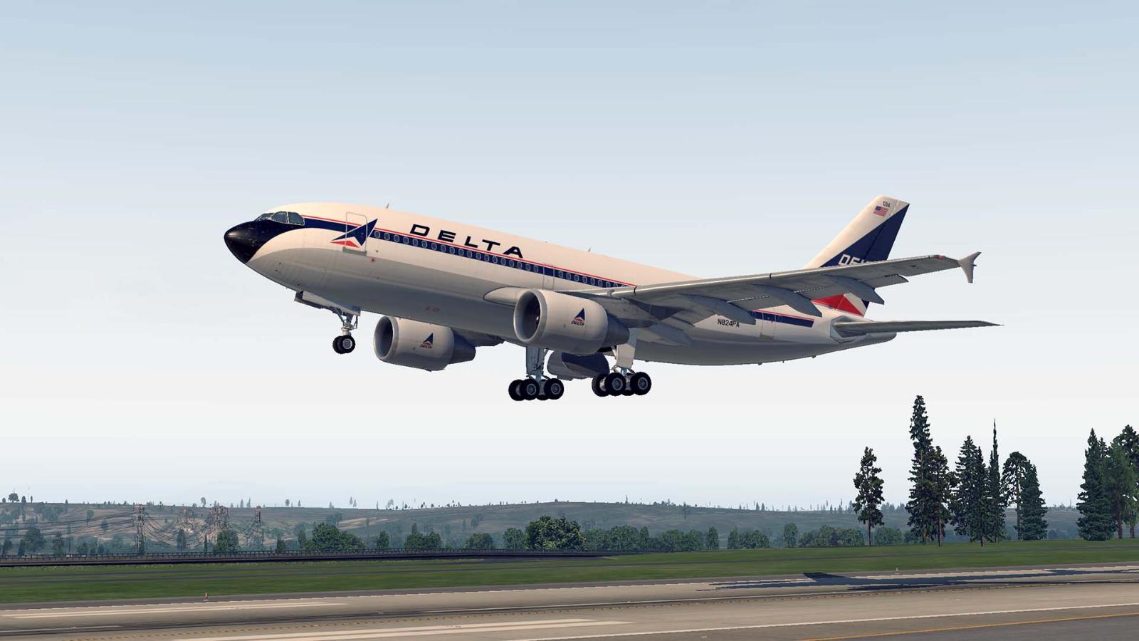 Delta Air Lines N824PA for iniSimulations A310-300 v1.11 - Aircraft ...