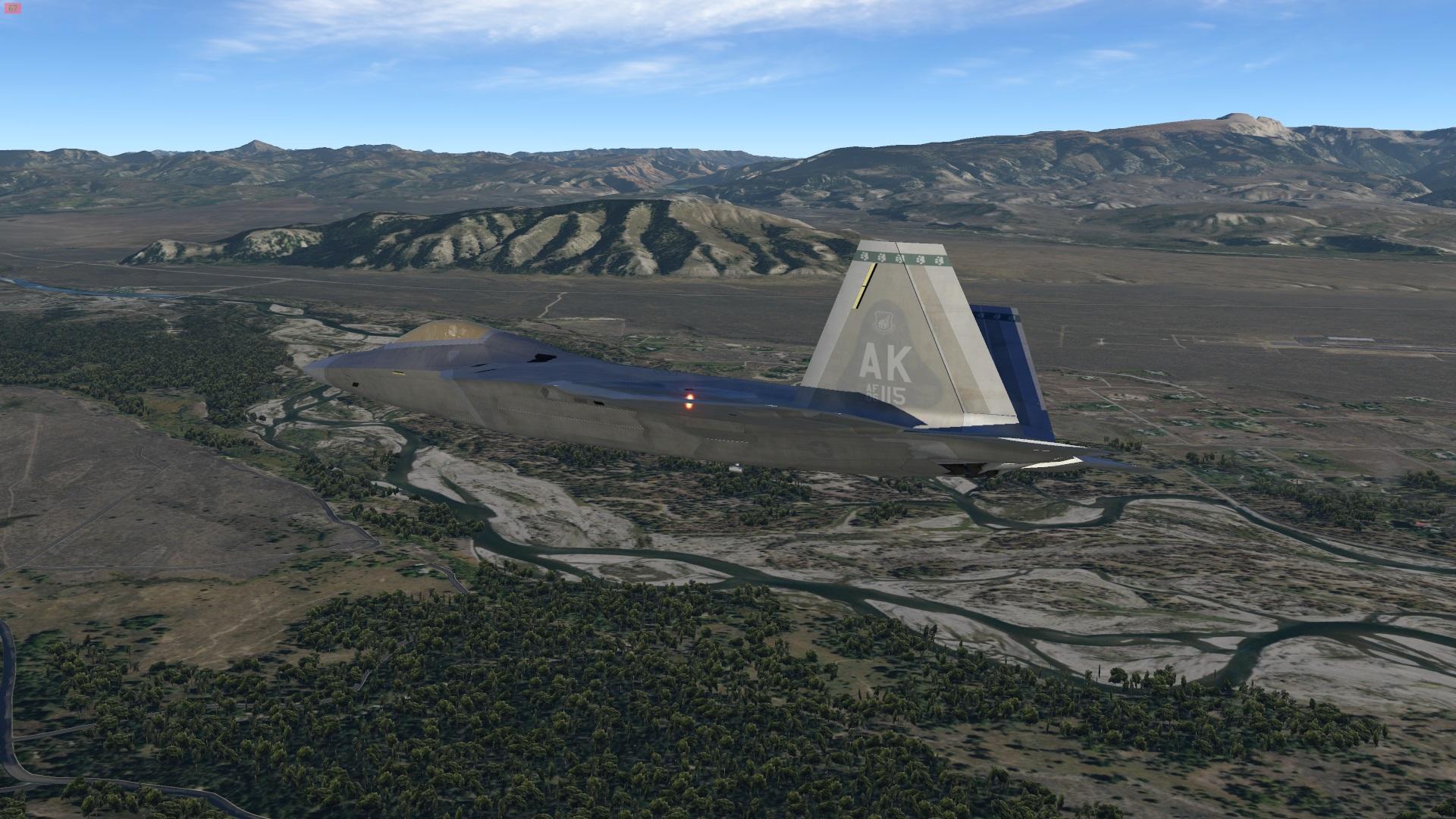 Elmendorf AFB, Alaska livery for AOA Simulations F-22A Raptor - F-22A ...