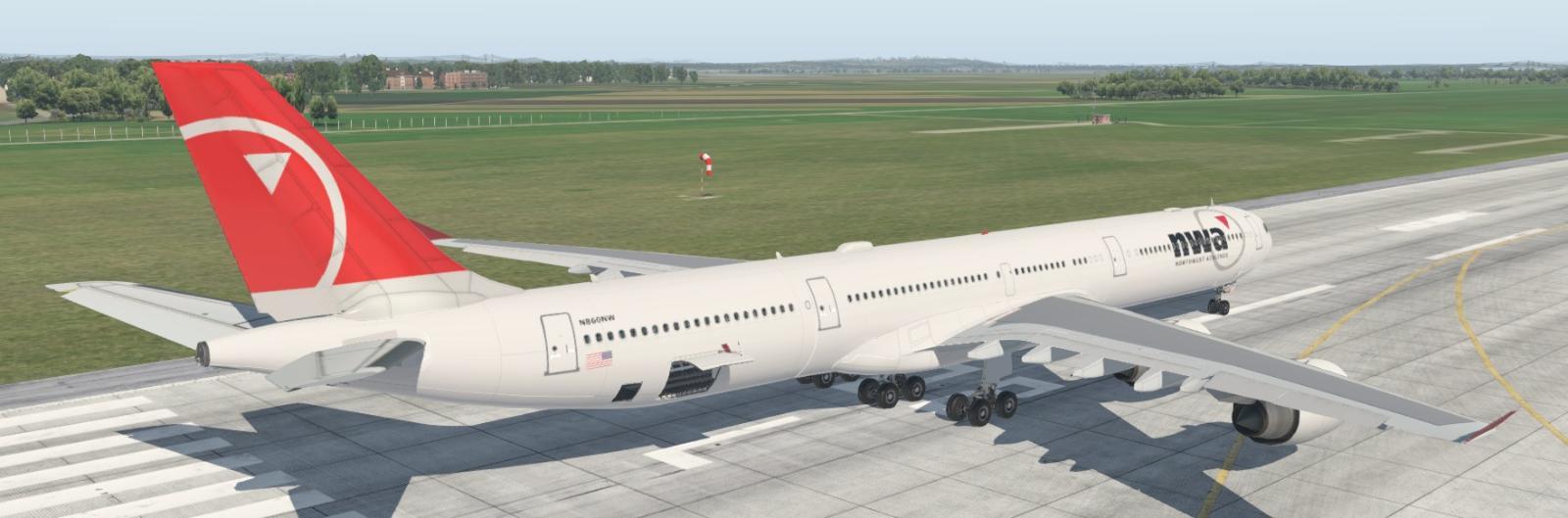Toliss A340-600 Northwest Airlines - Aircraft Skins - Liveries - X ...