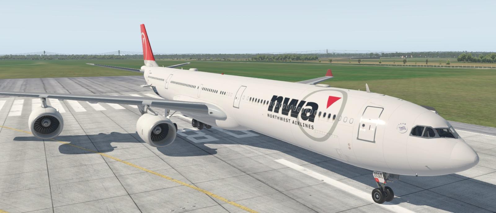 Toliss A340-600 Northwest Airlines - Aircraft Skins - Liveries - X ...