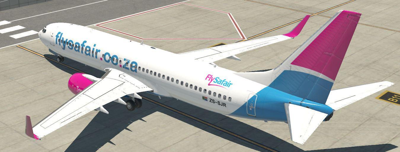 (80NG) SAFAIR ZS-SJR - Aircraft Skins - Liveries - X-Plane.Org Forum