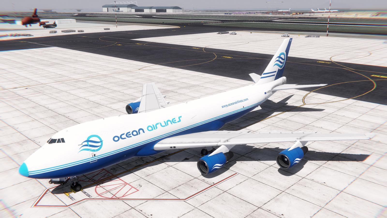 [GE] Felis 747 Freighter - I-OCEA - Ocean Airlines - Livery - Aircraft ...