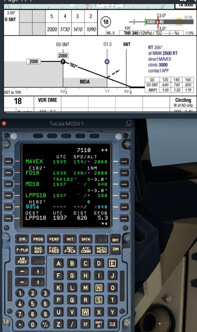 LPPS VOR 18 - Strange distances in MCDU flight plan compared to ...