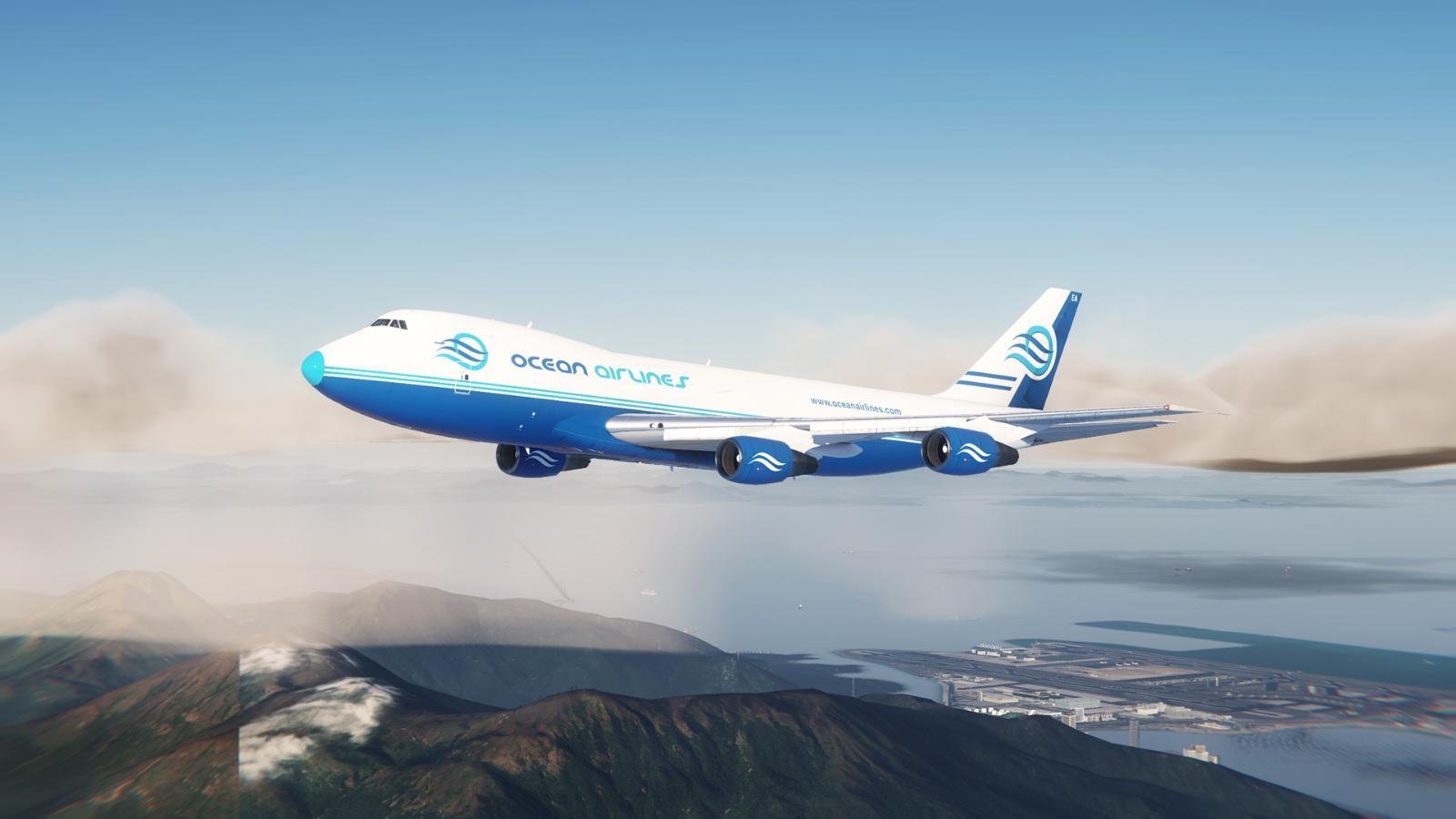 [GE] Felis 747 Freighter - I-OCEA - Ocean Airlines - Livery - Aircraft ...