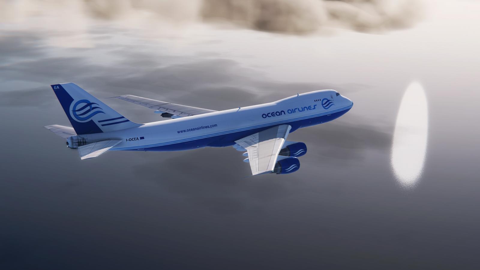 [GE] Felis 747 Freighter - I-OCEA - Ocean Airlines - Livery - Aircraft ...