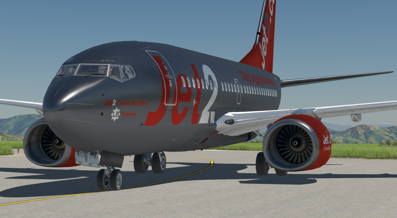 [60NG) Jet2 - Metallic - LevelUp 737-600 LeedsBradford Livery ...