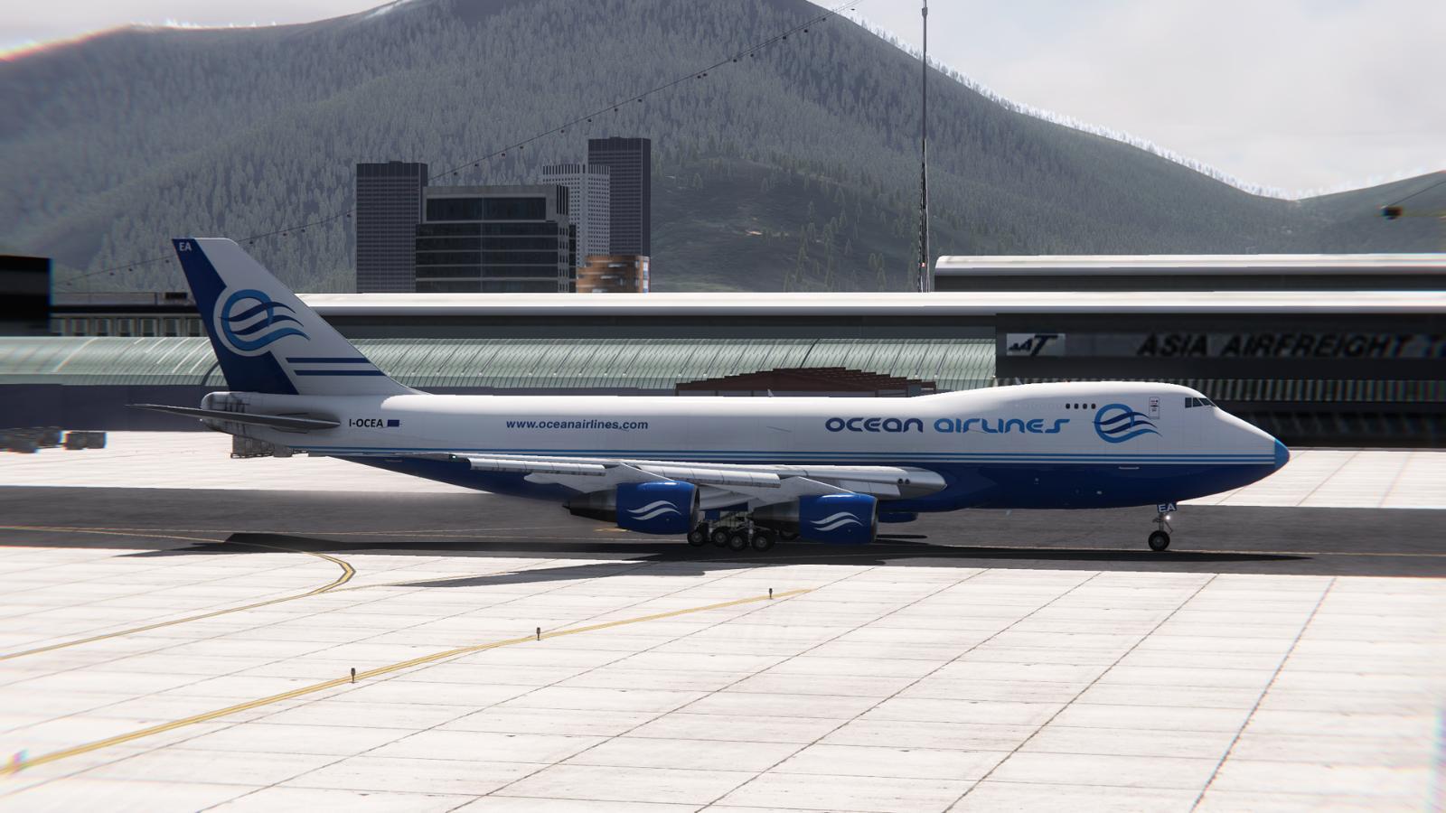 [GE] Felis 747 Freighter - I-OCEA - Ocean Airlines - Livery - Aircraft ...
