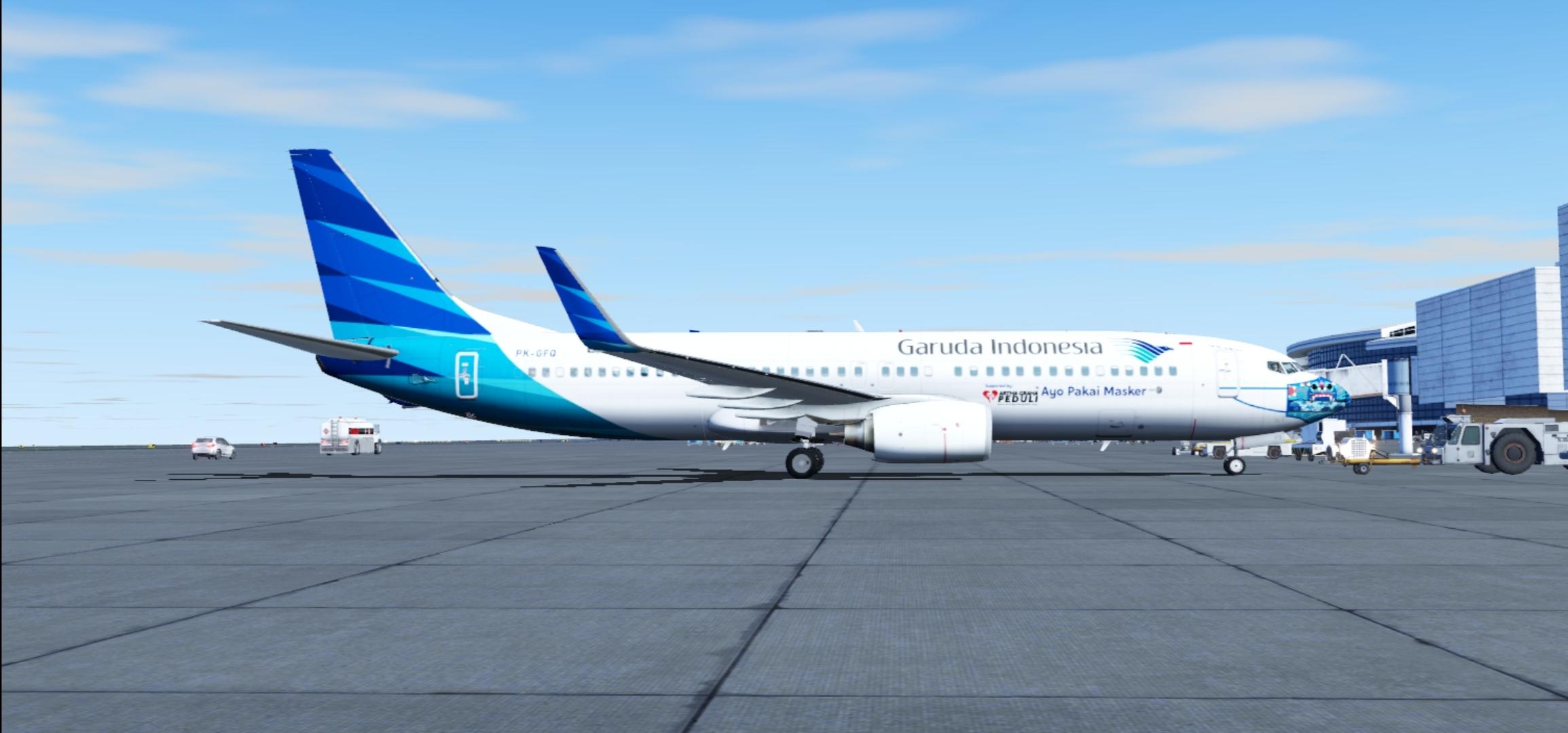 Garuda Indonesia Mask Livery Pack for Default 737-800 (X-Plane Mobile ...