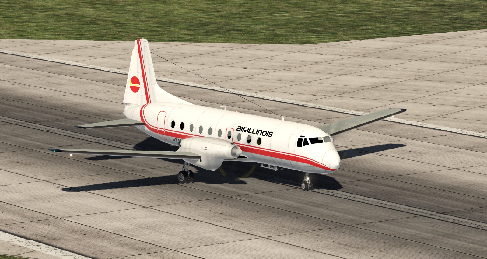 Air Illinois Hawker Siddeley HS748 N748LL & N749LL - Aircraft Skins ...