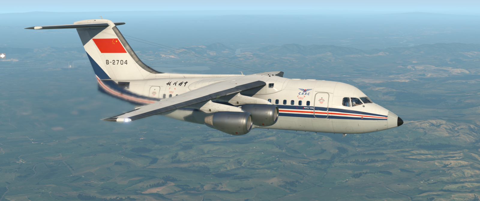 JustFlight BAe-146 - China CAAC - BAe 146-100 (circa 1986) - Aircraft ...