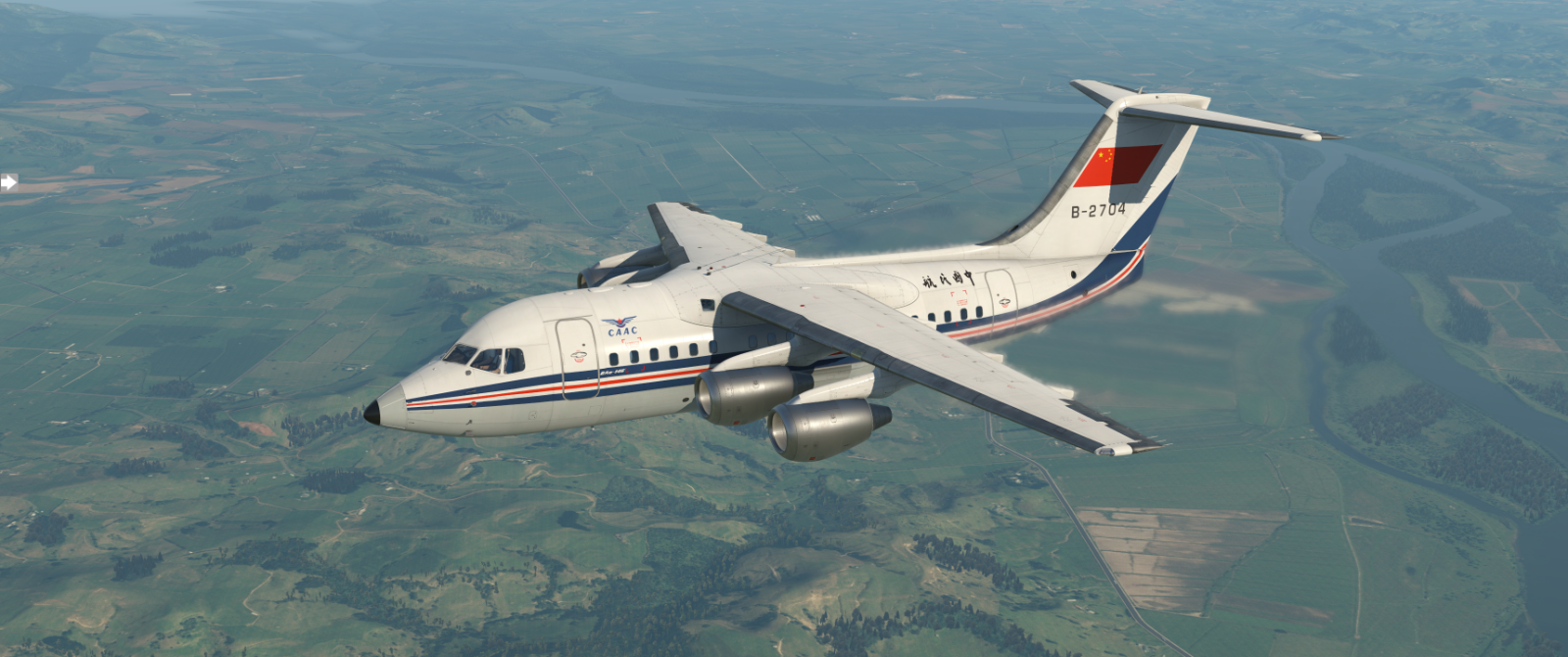 JustFlight BAe-146 - China CAAC - BAe 146-100 (circa 1986) - Aircraft ...