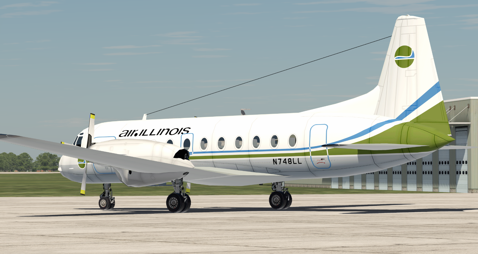 Air Illinois Hawker Siddeley HS748 N748LL & N749LL - Aircraft Skins ...