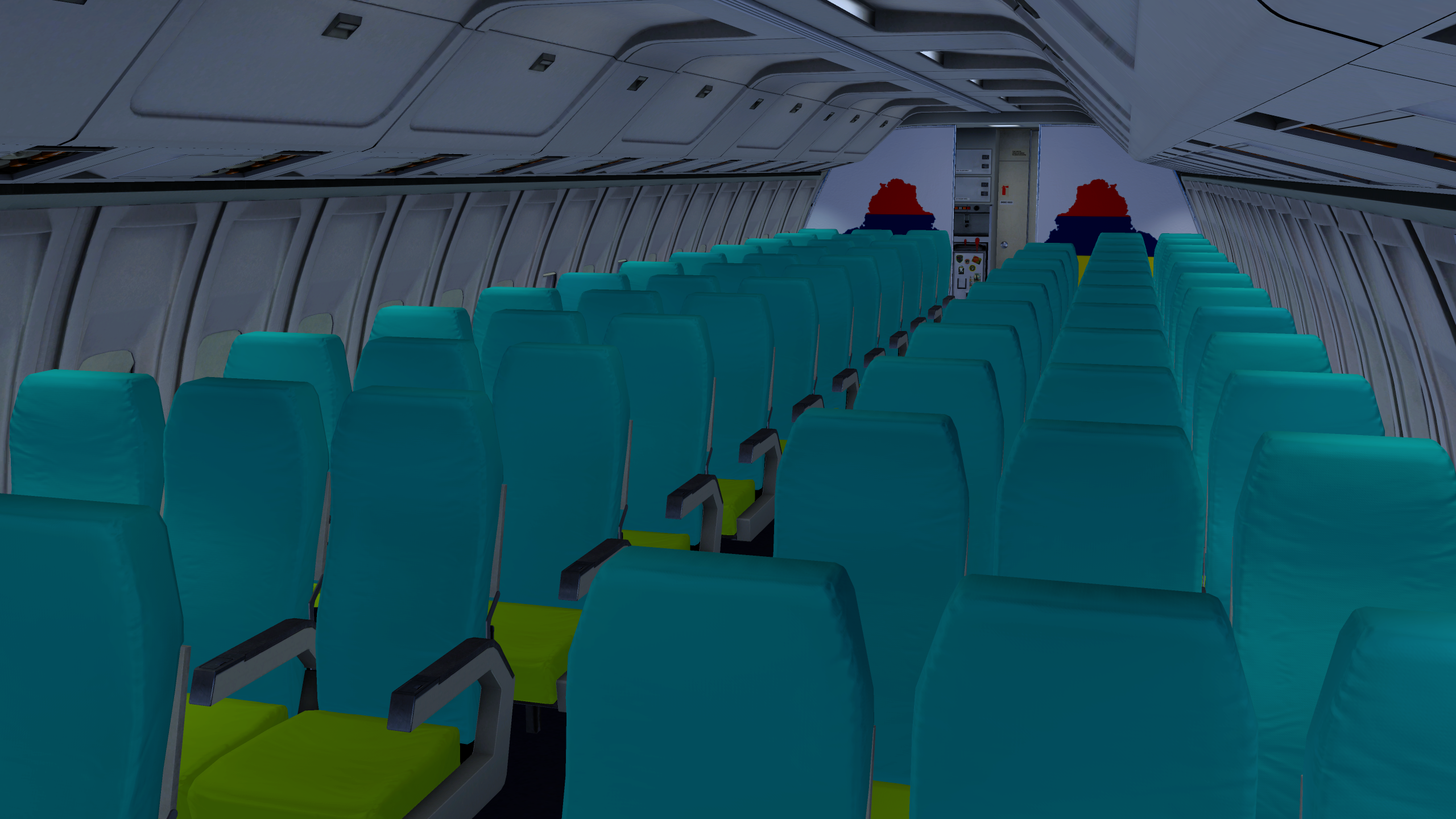 Air Mauritius (Basic colours) 3B-NCF FlyJSim 737 (fictional livery ...