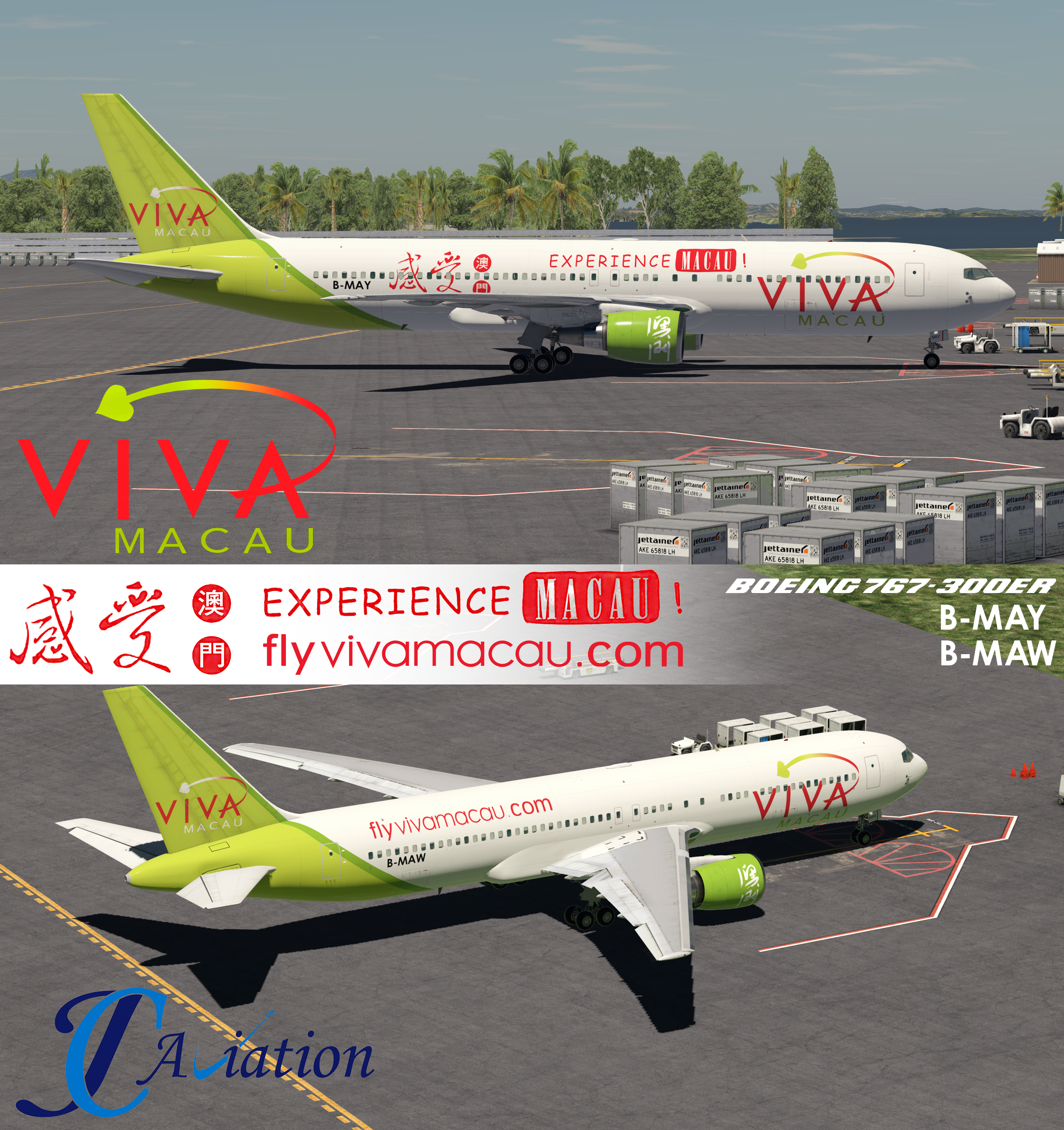 Viva Macau fleet: Boeing 767 pack - FlightFactor - X-Plane.Org Forum