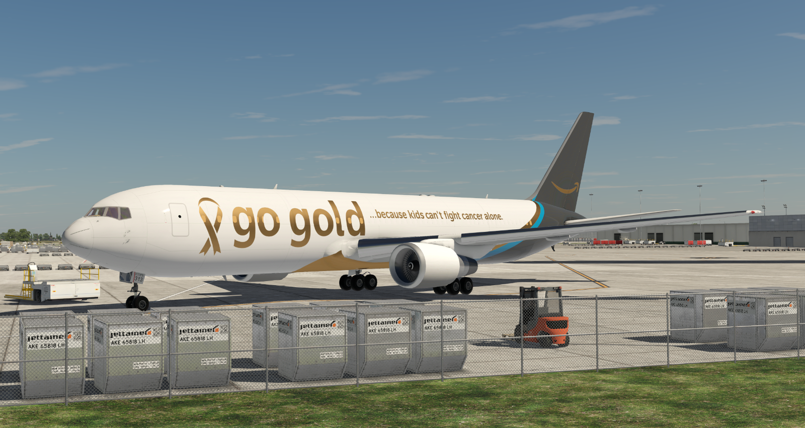 Amazon Prime Air Go Gold livery Boeing B767-300 BDSF for Project 76 ...