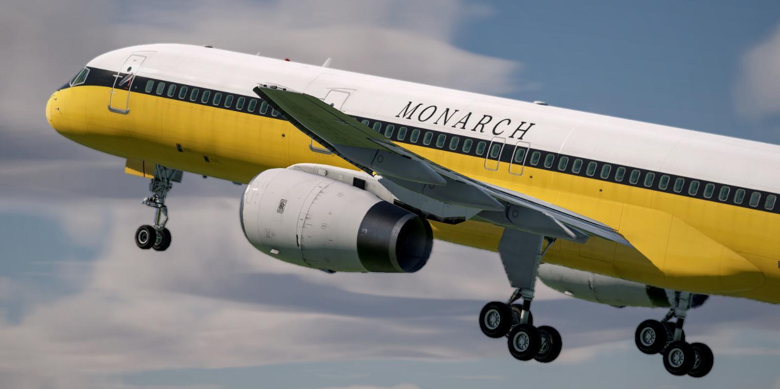 Monarch Airlines Retro FlightFactor 757 (Bristol Britannia Livery ...