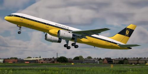Monarch Airlines Retro FlightFactor 757 (Bristol Britannia Livery ...