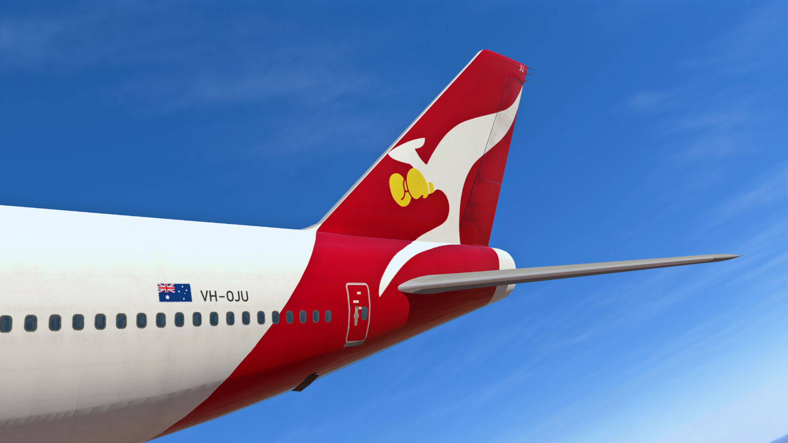 Qantas 'Boxing Kangaroo' 747-400 VH-OJU | RR-RB211 (mSparks 747 ...