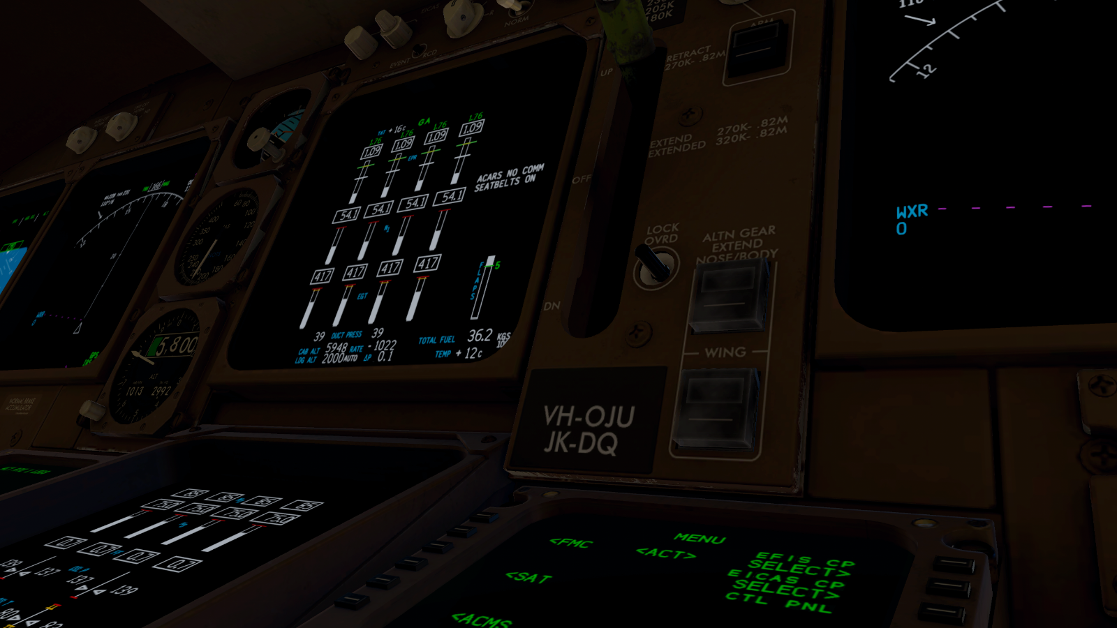 Qantas 'Boxing Kangaroo' 747-400 VH-OJU | RR-RB211 (mSparks 747 ...