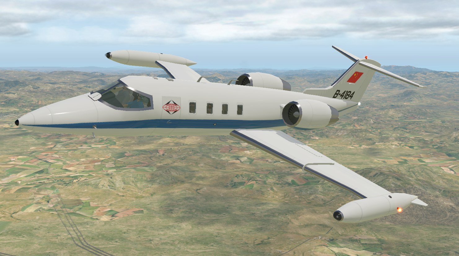 Freeware Learjet 35 (36) China PLAAF (B-4184) Livery - Aircraft Skins ...
