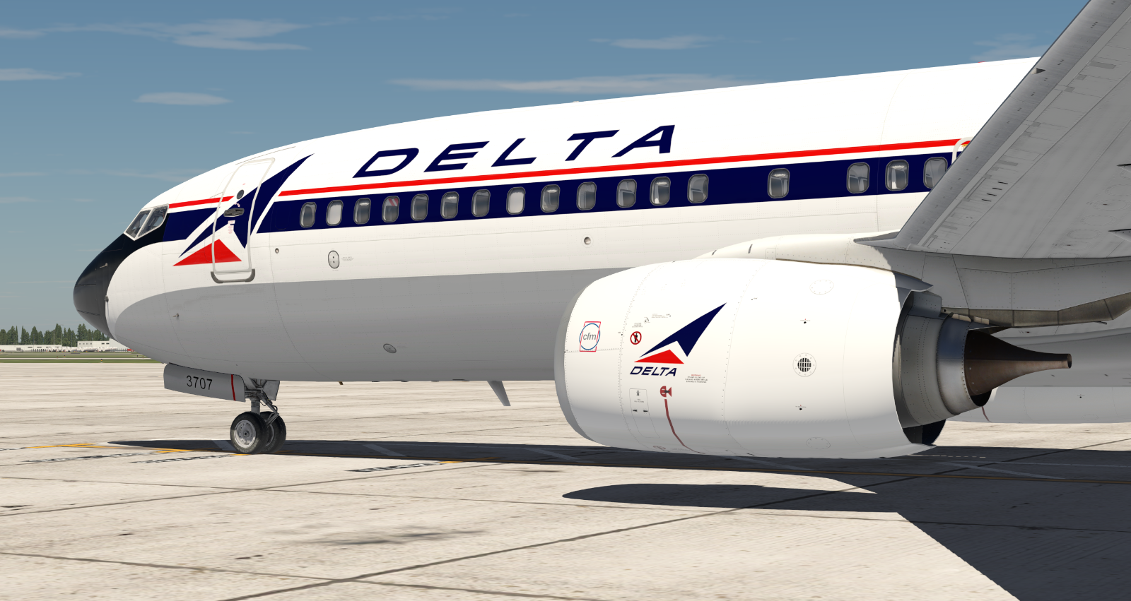 Delta Widget retro Boeing 737-800 for LevelUp 737NG - Aircraft Skins ...