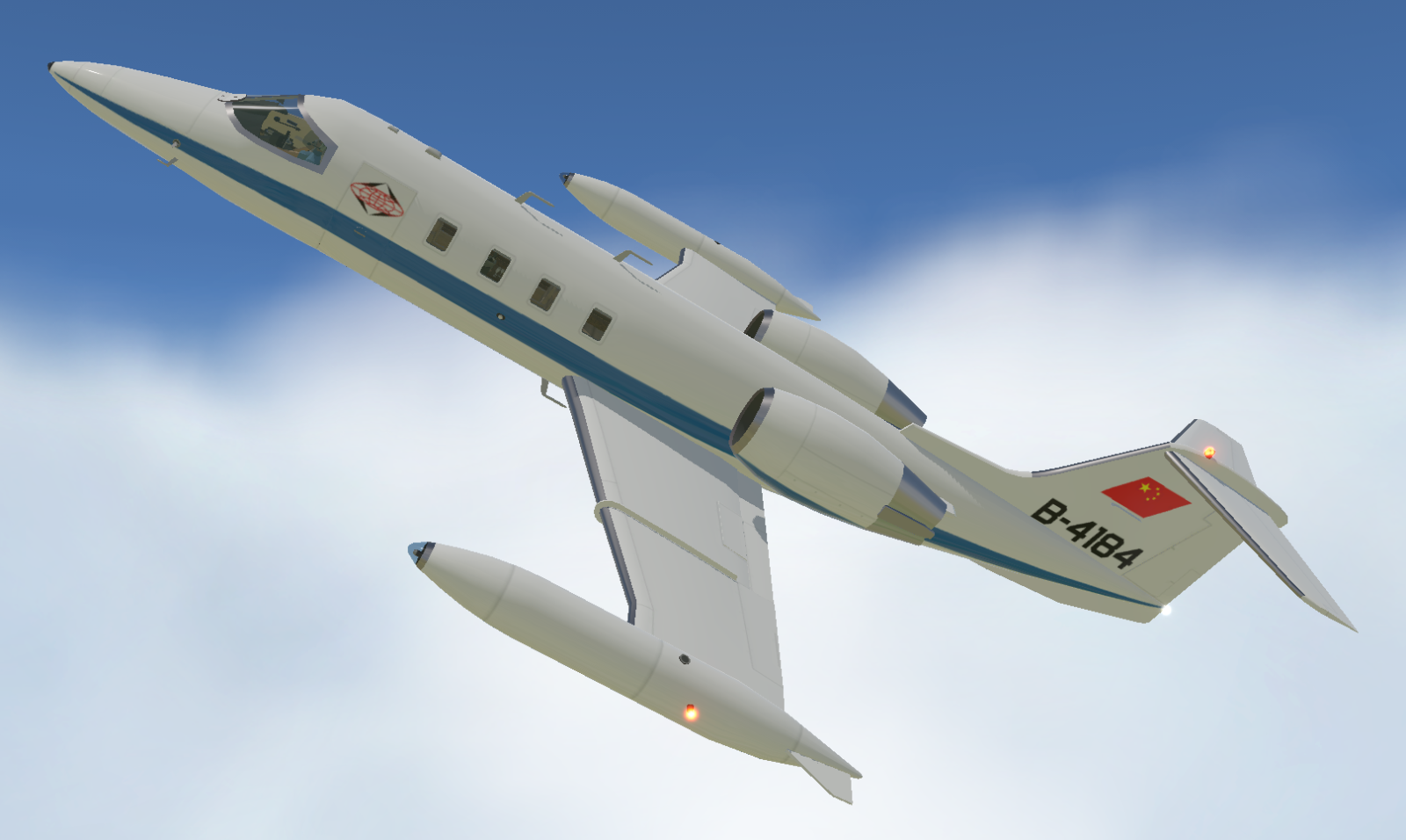 Freeware Learjet 35 (36) China PLAAF (B-4184) Livery - Aircraft Skins ...