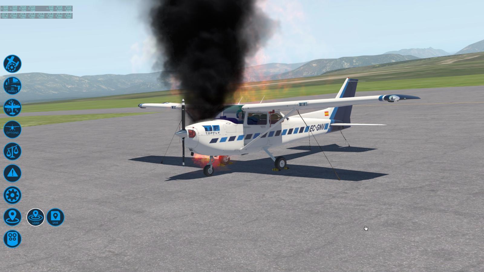 Plane on fire!! - C172 NG DIGITAL / ANALOG - X-Plane.Org Forum